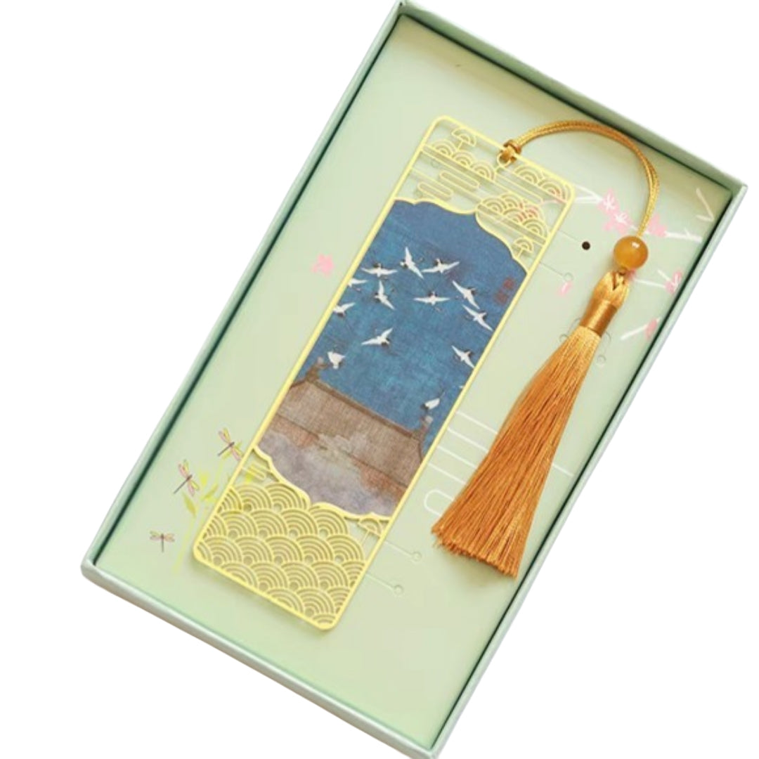 Traditional Crane Metal Bookmark – Seigaihaya