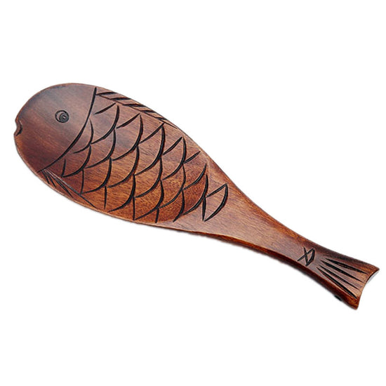 Japanese Fish Shaped Wooden Rice Paddle | Tableware | Seigaihaya
