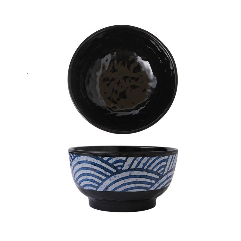 Seigaiha Ramen Rice Bowl | Japanese Plastic Tableware – Seigaihaya