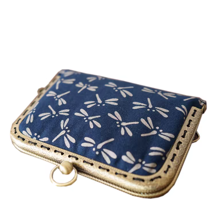 Indigo Japanese Motifs Card Holder – Seigaihaya