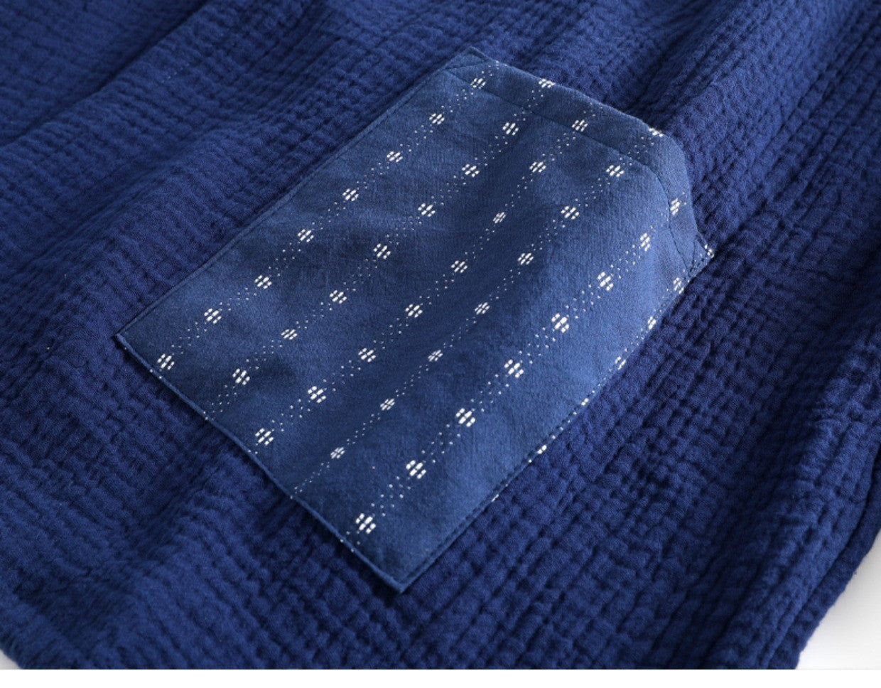 Patchwork Japanese Jinbei Long Sleeve Pajamas Set | Japanese Pajamas ...