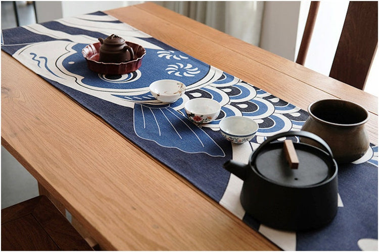 Koi Fish Linen Table Runner – Seigaihaya