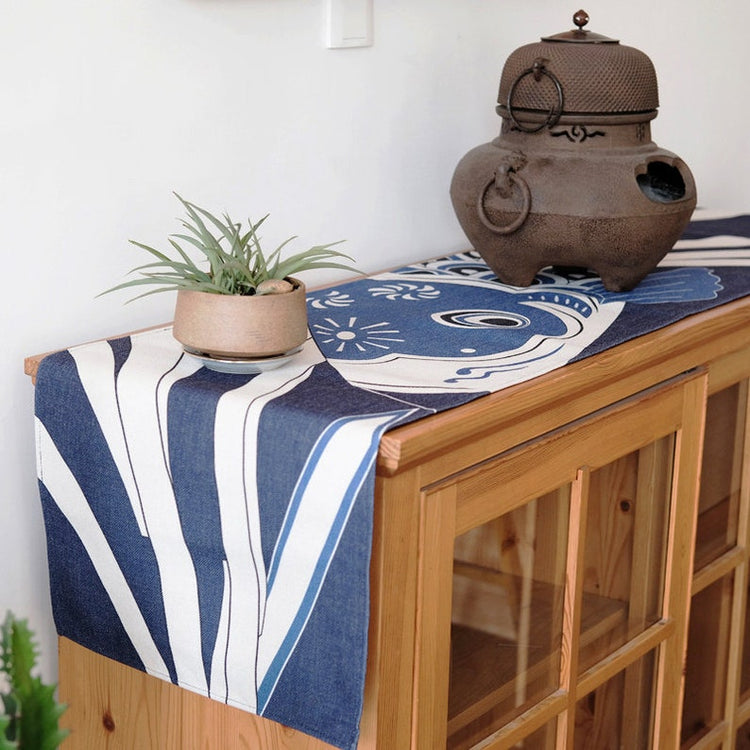 Koi Fish Linen Table Runner – Seigaihaya
