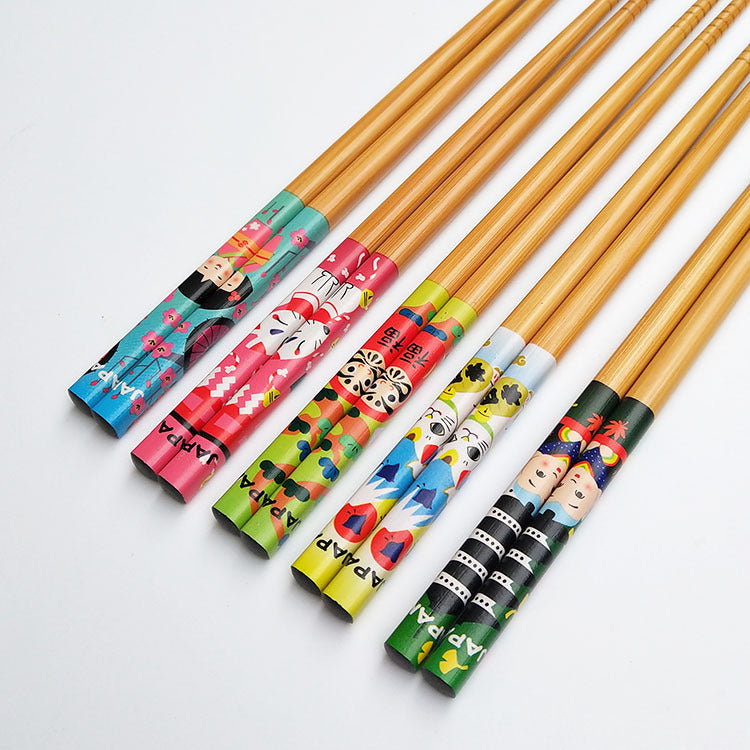 Japanese Bamboo Chopsticks Set of 5 | Seigaihaya