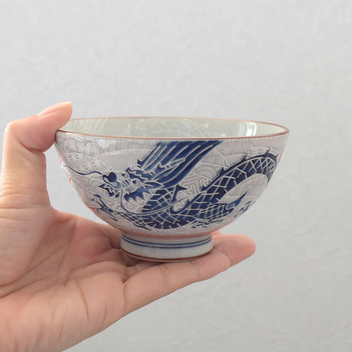 Legendary Creature Ceramic Rice Bowl [Dragon] | Japanese Dinnerware ...