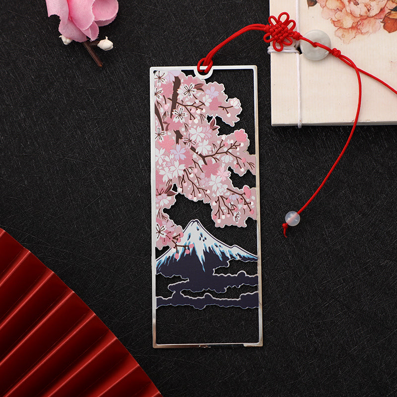 Sakura Cherry Blossom Metal Bookmark | Japanese Gift for her – Seigaihaya