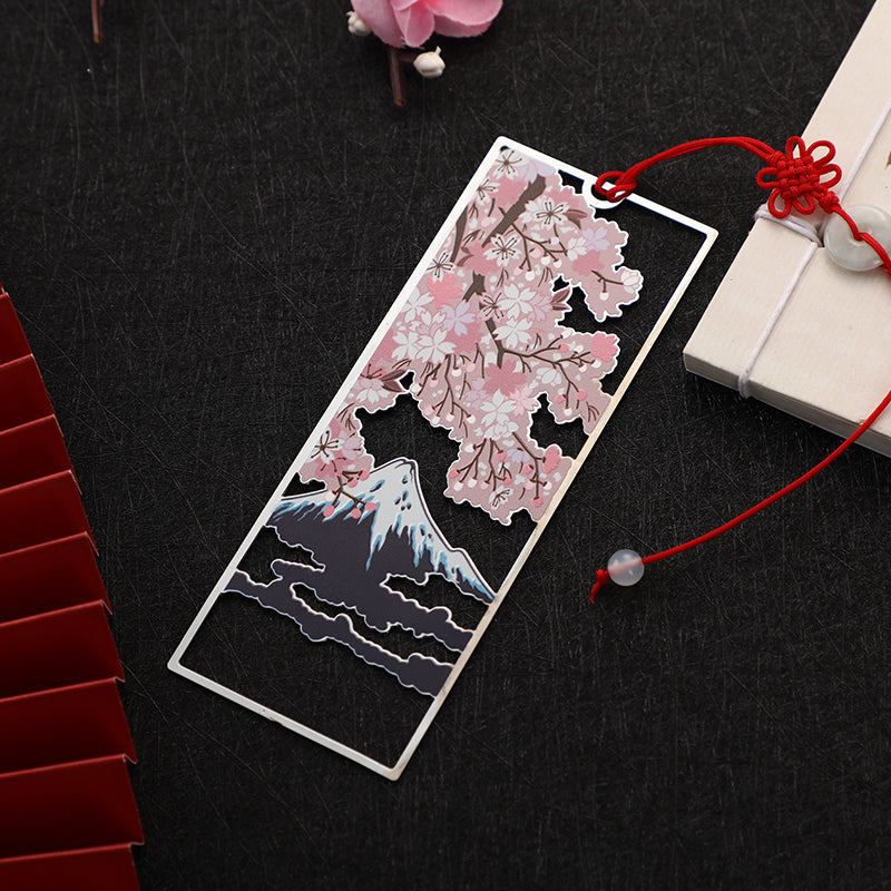 Sakura Cherry Blossom Metal Bookmark | Japanese Gift for her – Seigaihaya