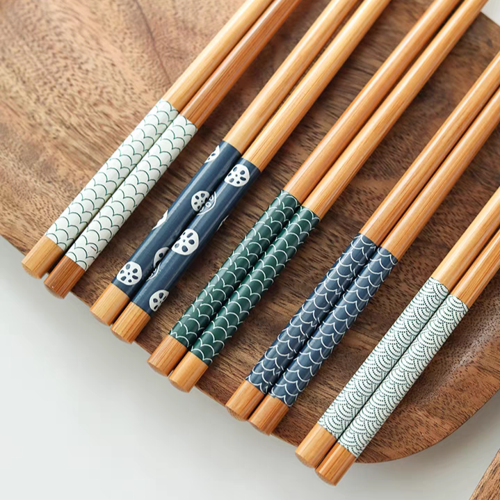 Japanese Bamboo Chopsticks Set of 5 | Seigaihaya