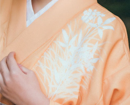 Women Classic Yellow Yukata for Wedding | Japanese Kimono Costume Shop ...